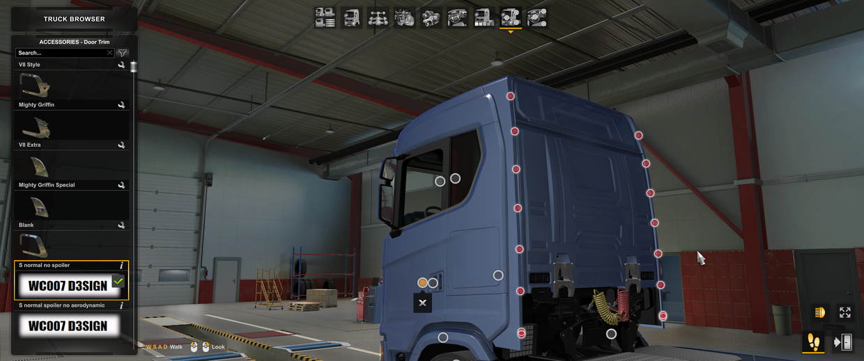 *[spoilers tuning part] Scania NG Cab spoiler delete mod