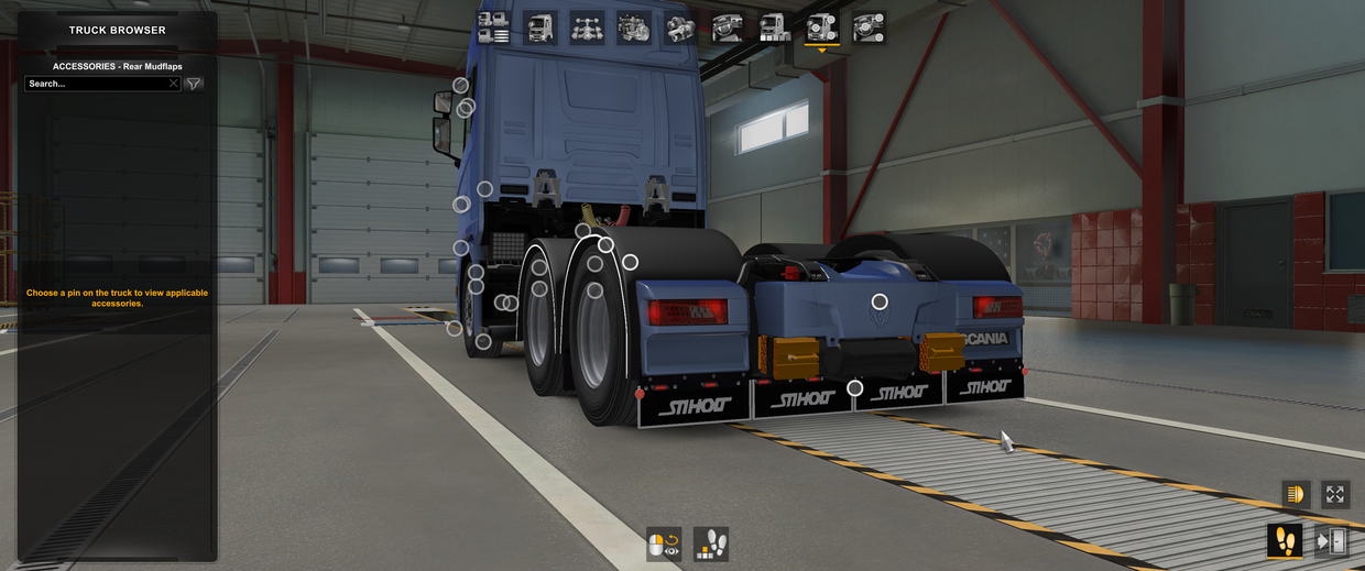 [rear mudflaps tuning part] Scania NG rear mudflaps