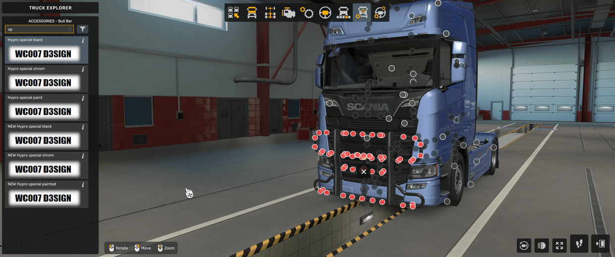 [bull bar tuning part] Scania NG hypro bullbar special