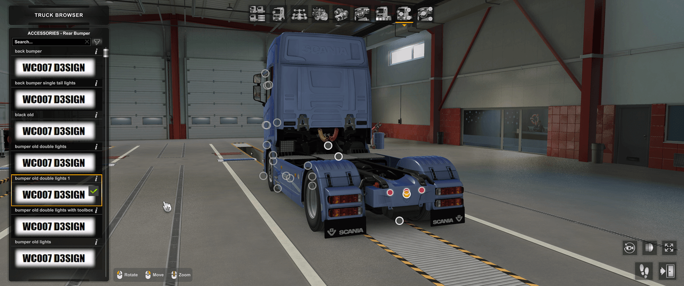 *[spoilers tuning part] Scania NG Cab short spoilers w