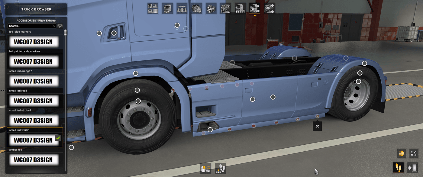 ,*[spoilers tuning part] Scania NG Cab Short spoilers