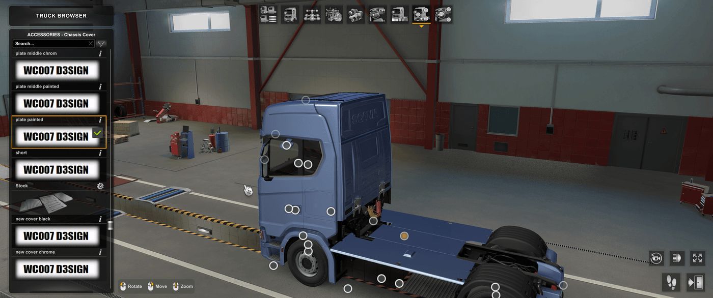 *[update tuning part] Scania NG front fog lights side cover