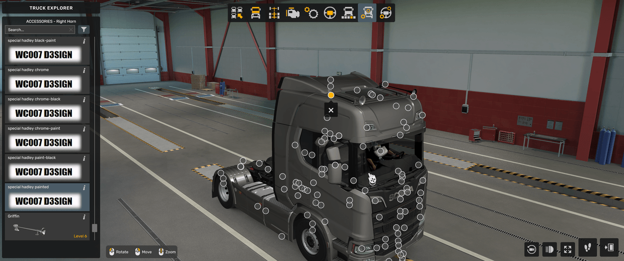 [left horn, right horn tuning part] Scania NG horns V5