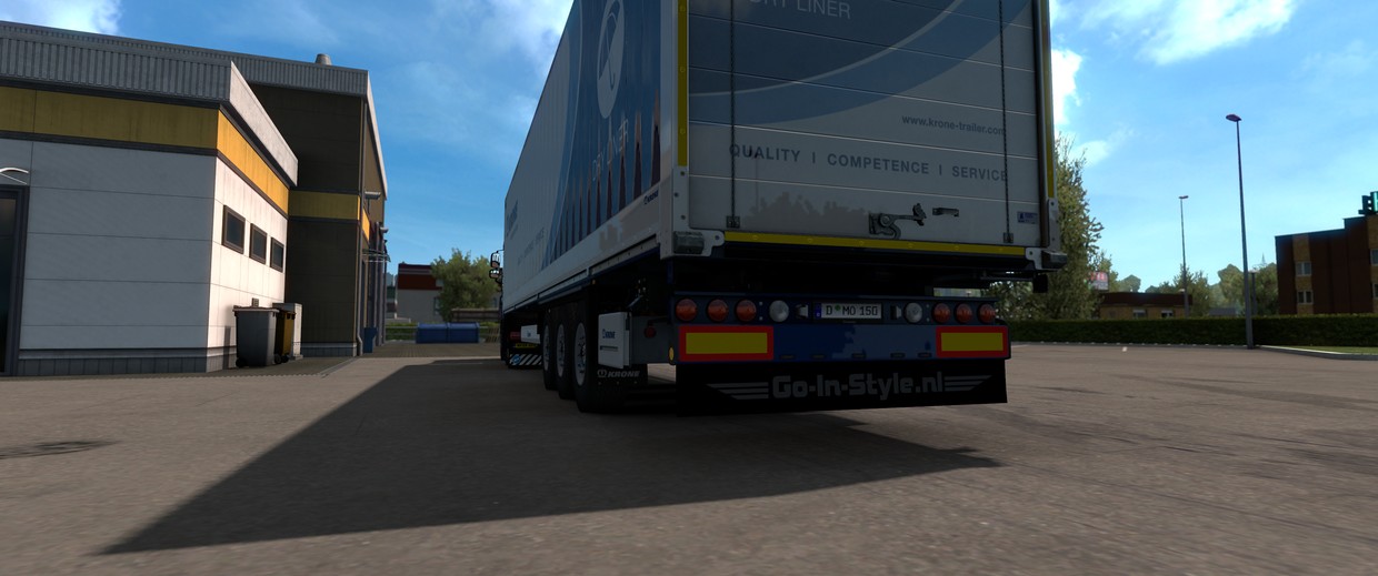 [markers, rear mudflaps tuning part] SCS ownable Krone Trailer markers and mudflaps