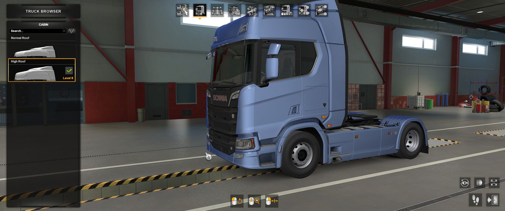 *[spoilers tuning part] Scania NG Cab lifted spoilers
