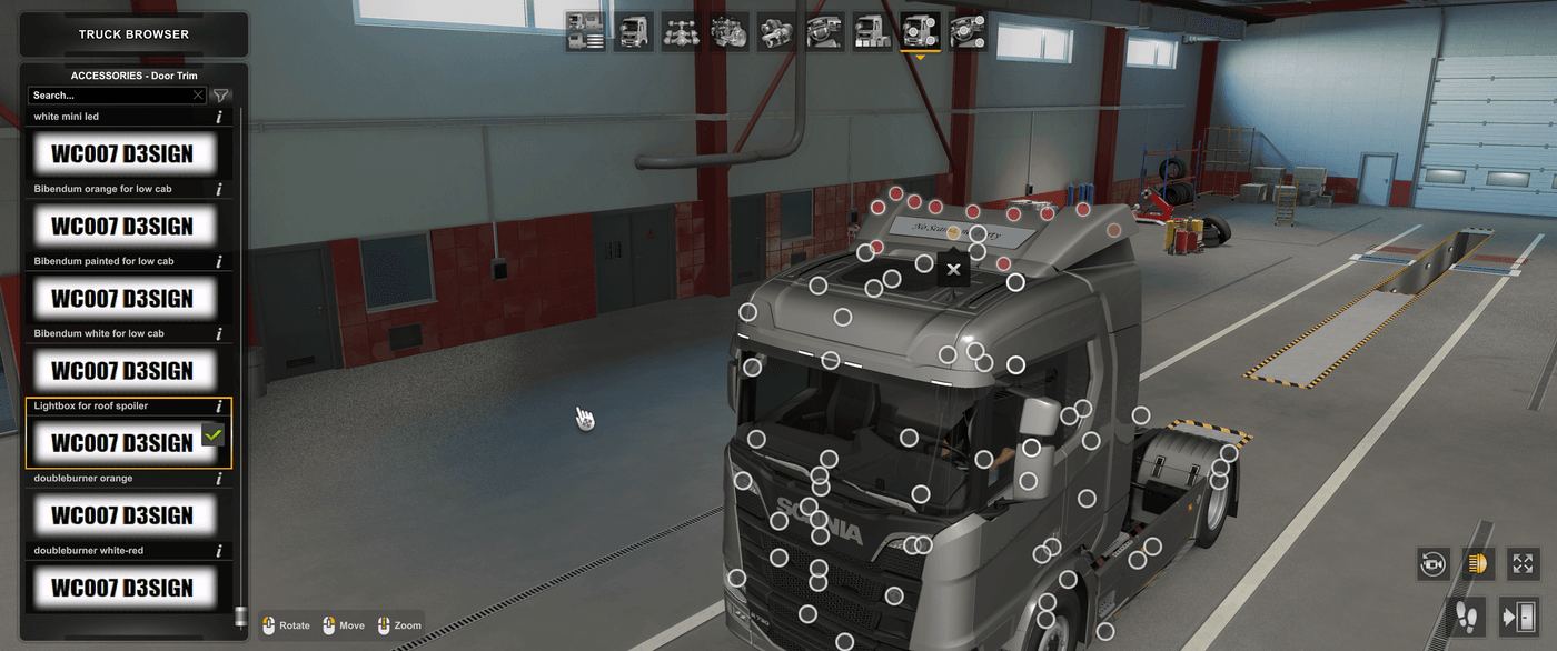 *[hub cover tuning part] Scania NG long tank covers