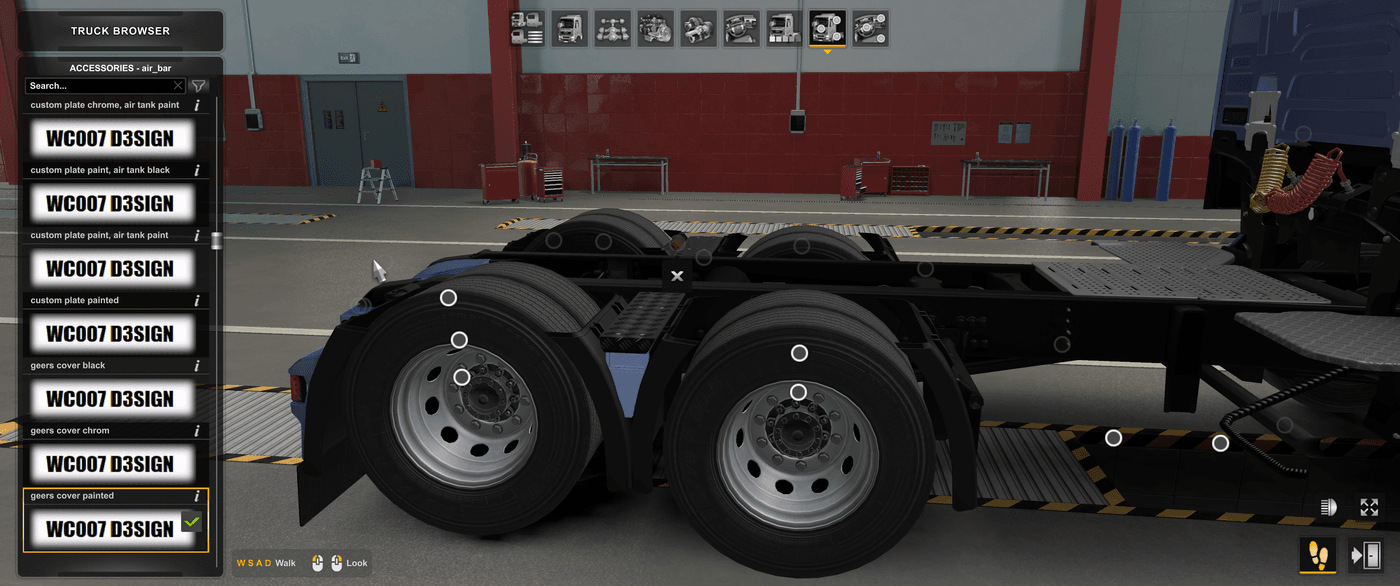[rear exhaust tuning part] Scania NG French V8 air bar