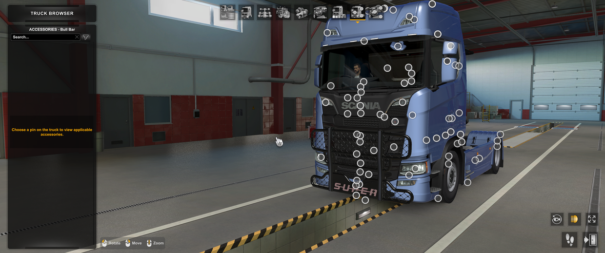 [bull bar tuning part] Scania NG Black Edition hypro bullbar with SUPER ...