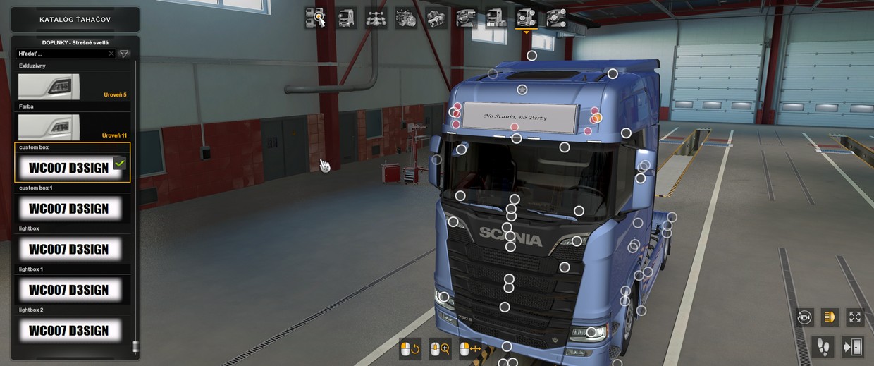 [roof lights tuning part] Scania NG custom lightbox