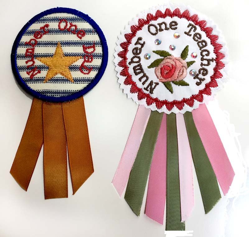 Applique Rosette Badges