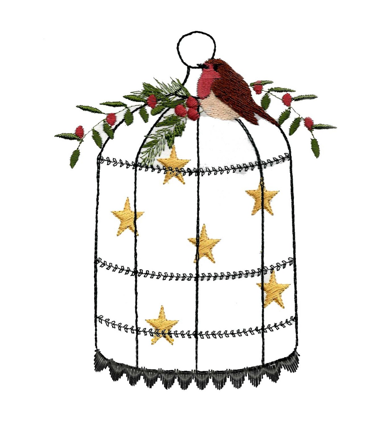 Christmas Birdcage. 3 Sizes