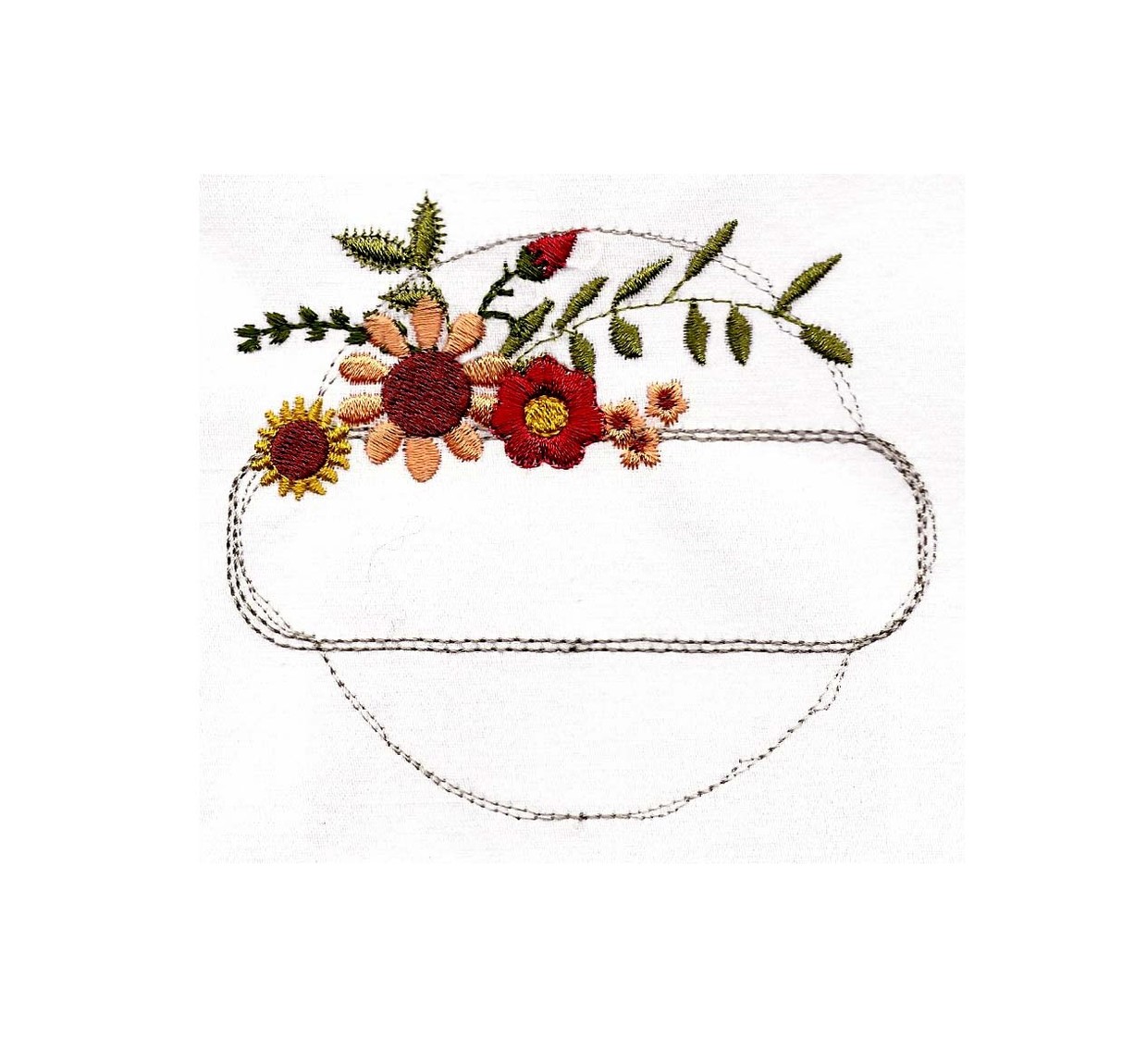 whimsy Fall Floral wreath in 2 sizes