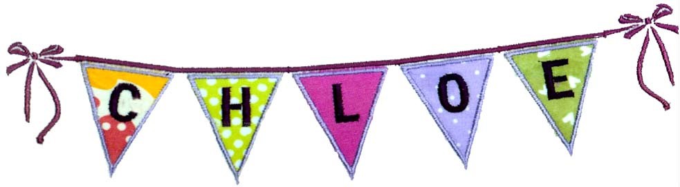 Applique Bunting Font