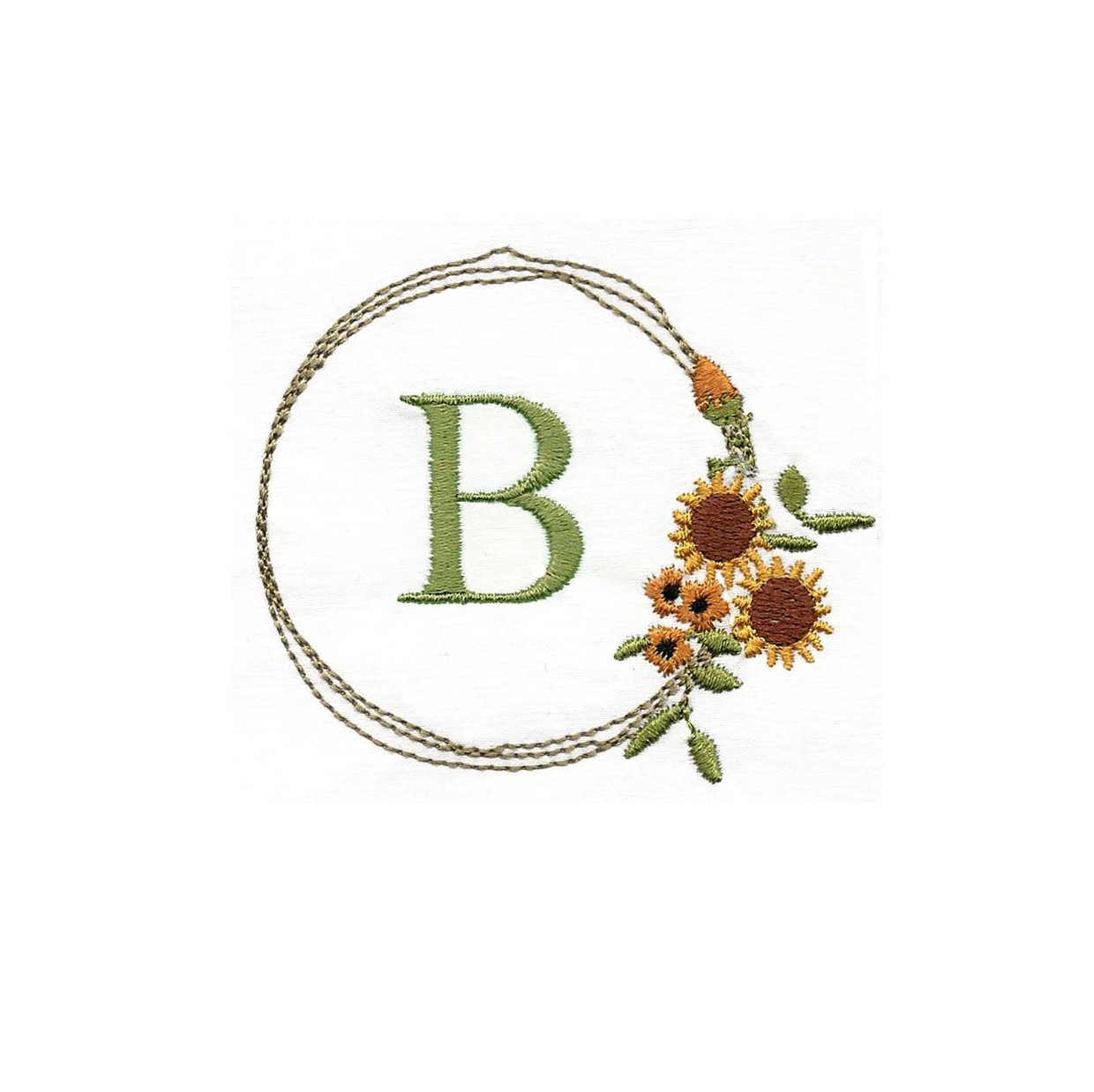 Mini Sunflower Monograms