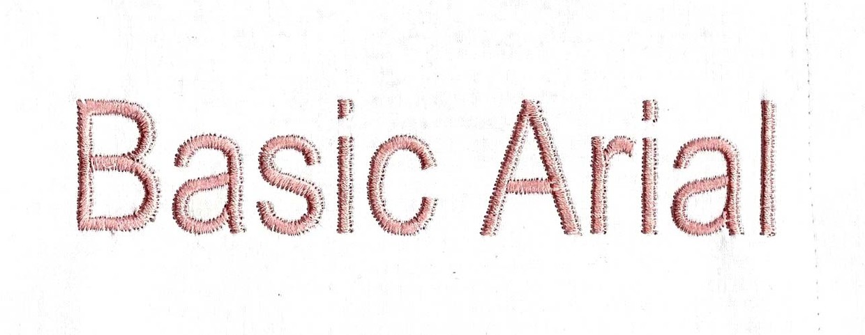 Basic Arial. 1 Inch