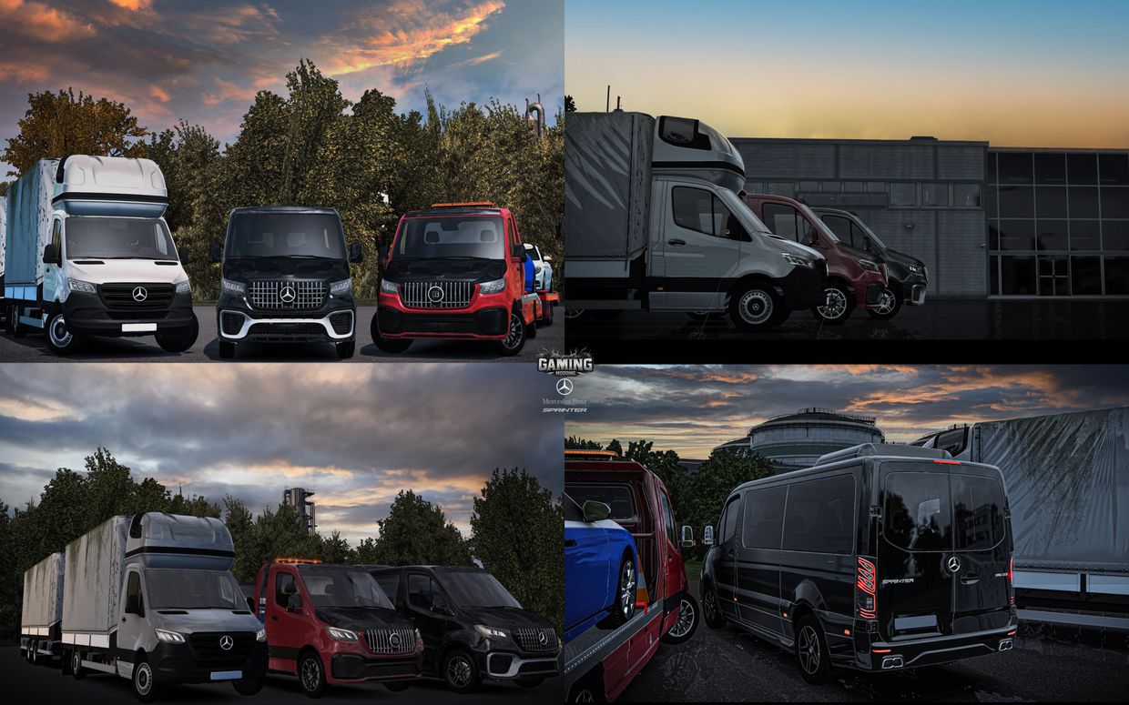 [ETS2] Mercedes-Benz Sprinter (Tourer Megamod)