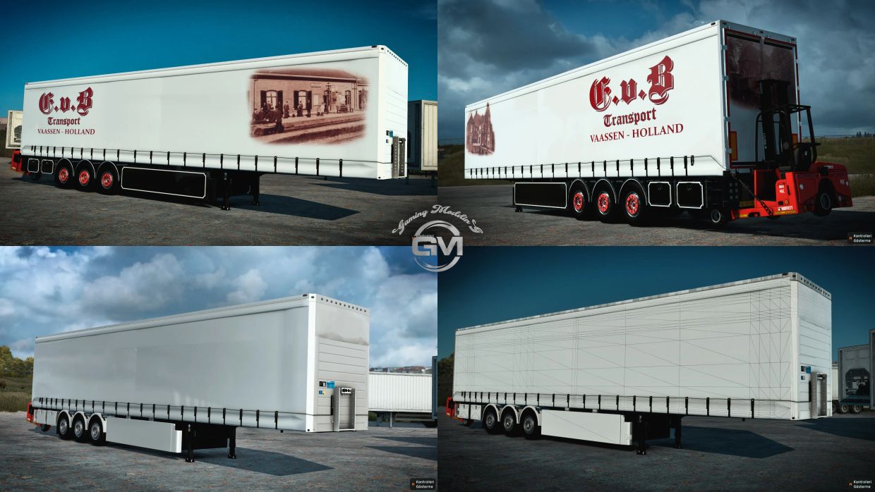 [ETS2] Curtain Forklift Trailer[Standalone-Template]