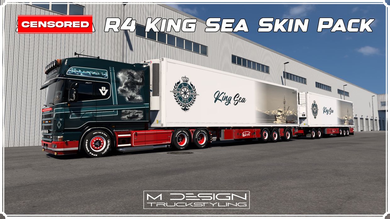 SKIN PACK R4+T4 (RJL) + EKKERI RIGID ADDON | KING SEA | ETS2 MOD MDT