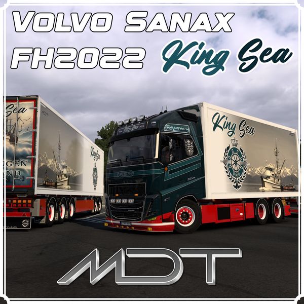 VOLVO FH2022 by SANAX KING SEA SKIN PACK | MDT | ETS2 VOLVO FH2022 by SANAX KING SEA SKIN PACK | MDT | ETS2