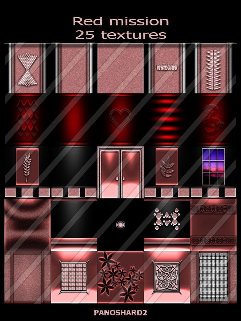 red mission 25 textures for imvu