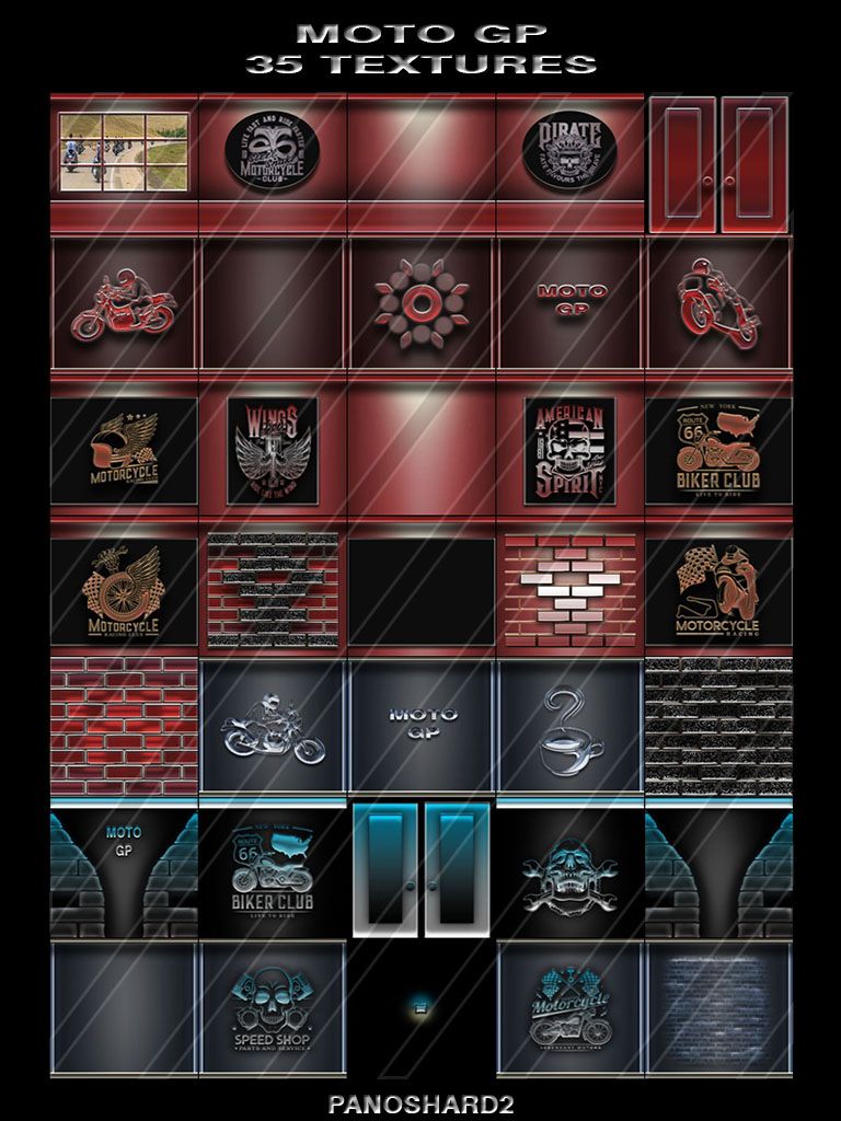 two colors of clubs 30 textures for imvu