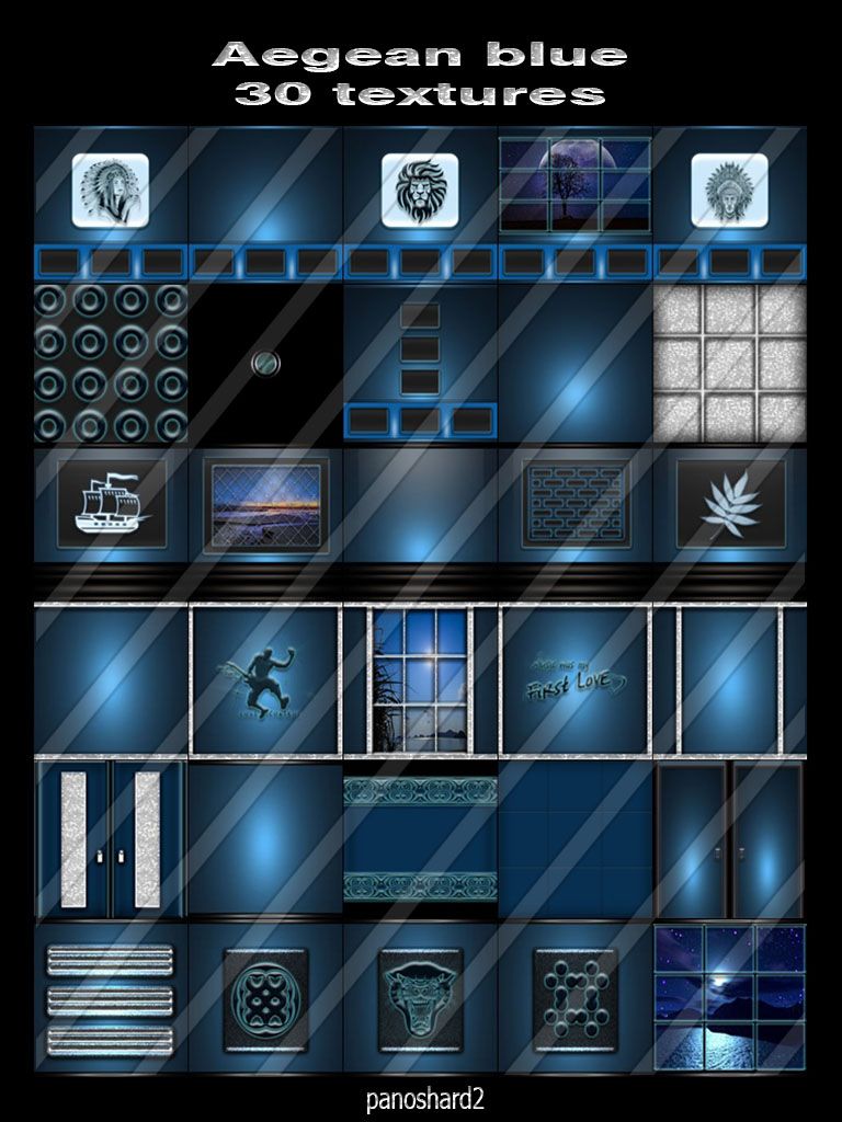 Aegean blue 30 textures for imvu