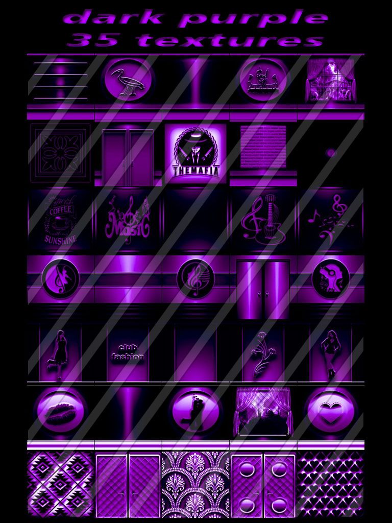 dark purple 35 textures new pack for imvu creators