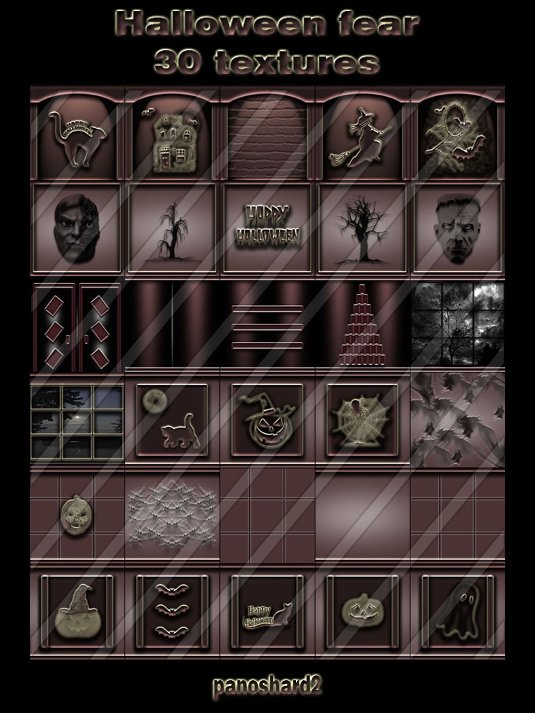 halloween fear 30 textures special pack
