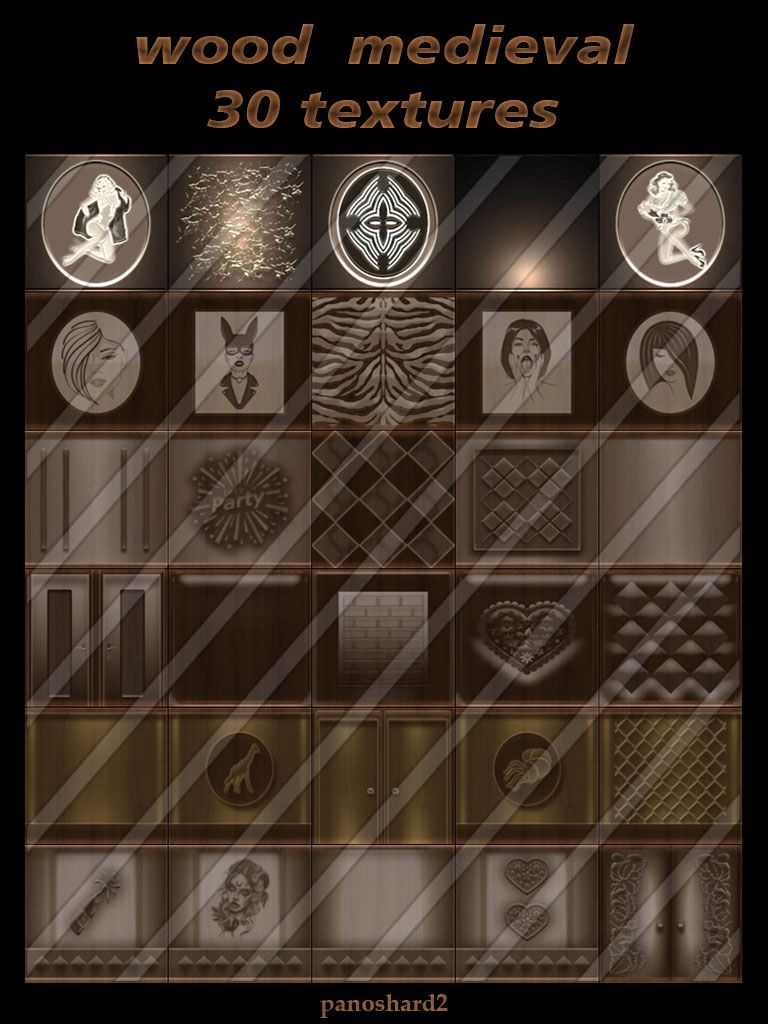 wood medieval 30 textures new pack for imvu creators