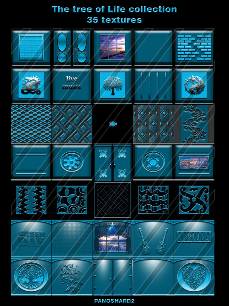 The tree of Life collection 35 textures for imvu new p