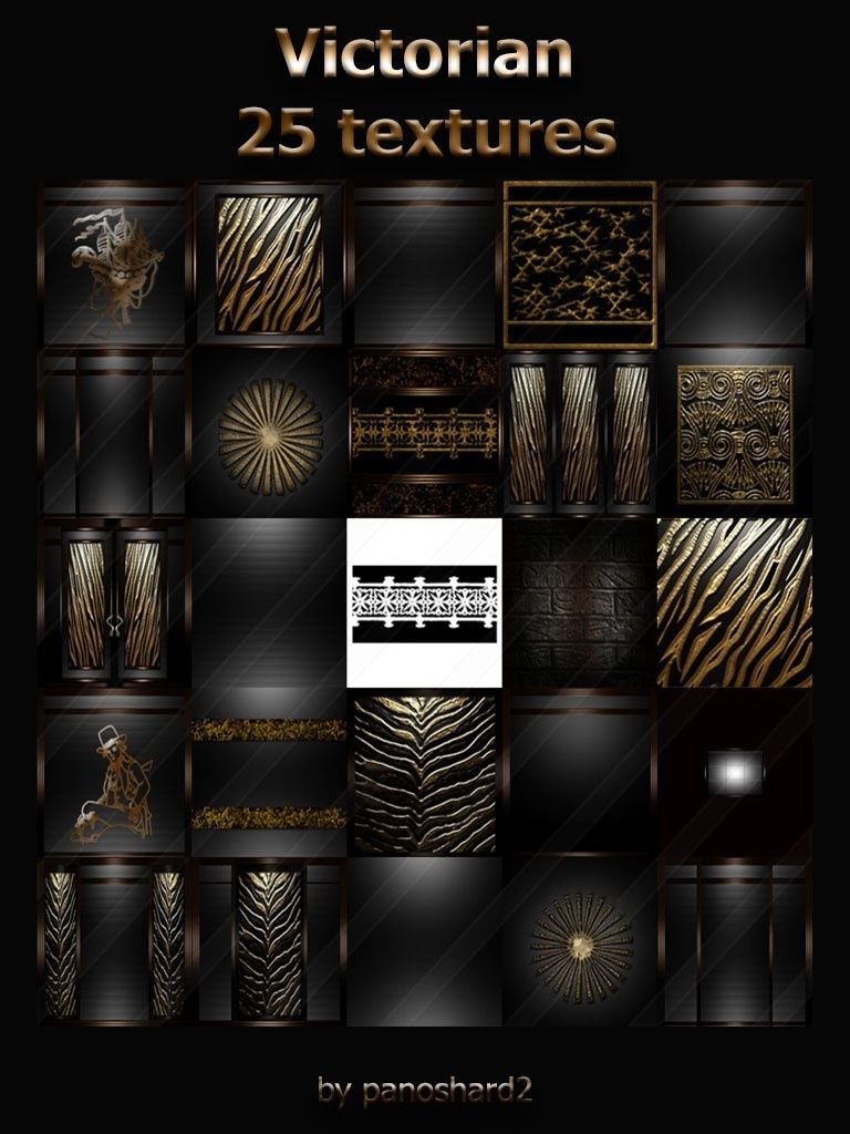 Victorian 25 textures for imvu room