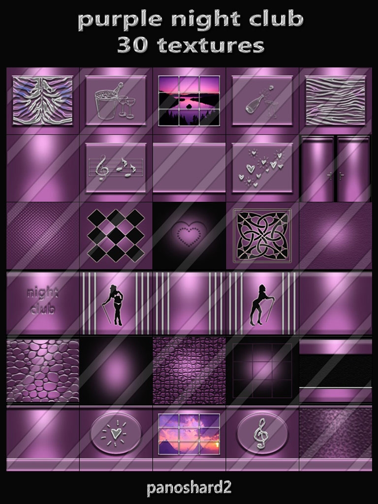 purple night club 30 textures