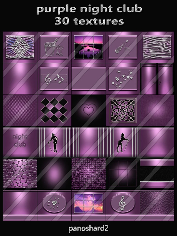 purple night club 30 textures