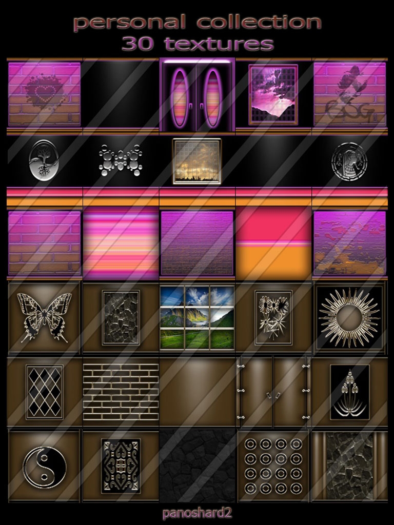 purple collection pd 25 textures for imvu