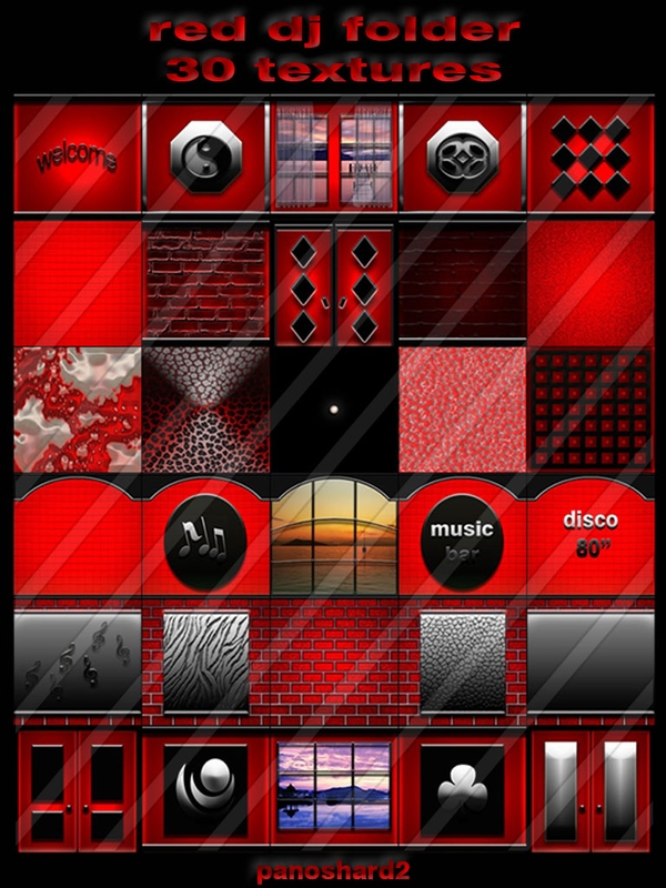 red dj folder 30 textures