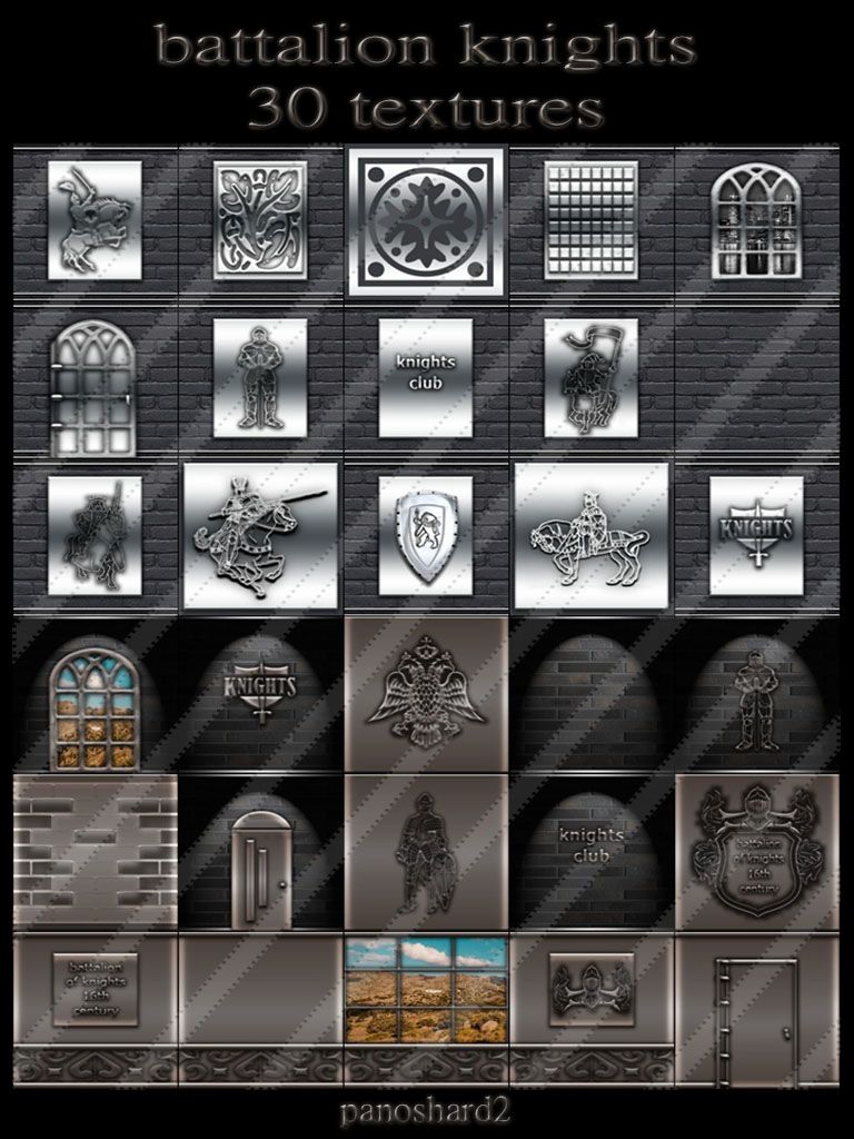 battalion knights 30 textures for imvu