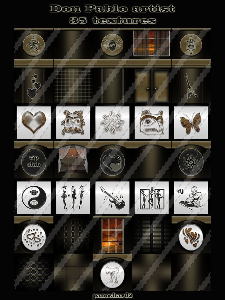 Don Pablo artist 35 textures for imvu