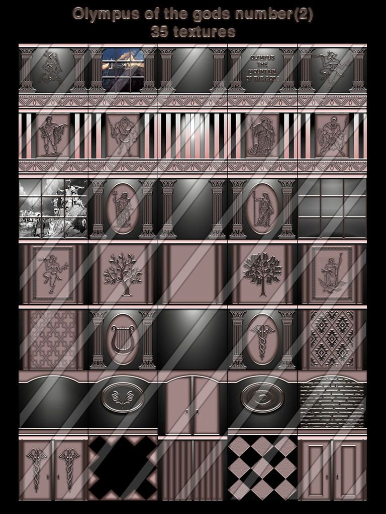 Olympus of the gods number(2) 35 textures new pack for imvu