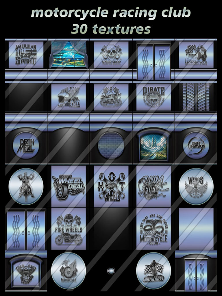 purple night club 30 textures for imvu