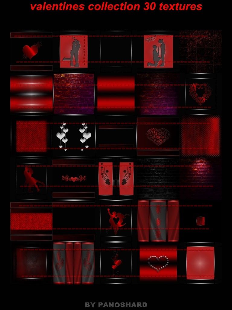 5 skies textures 512x256 for imvu rooms