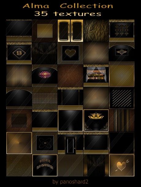 collection black authentic 30 textures for imvu