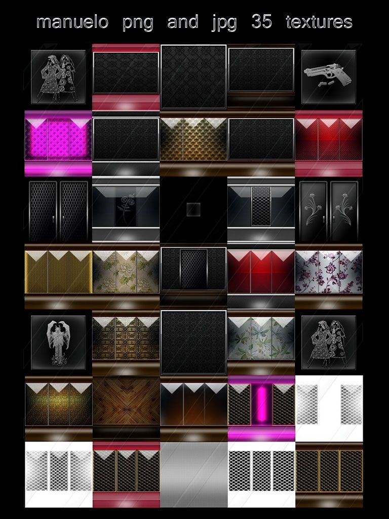 hj collection red 30 textures for imvu rooms