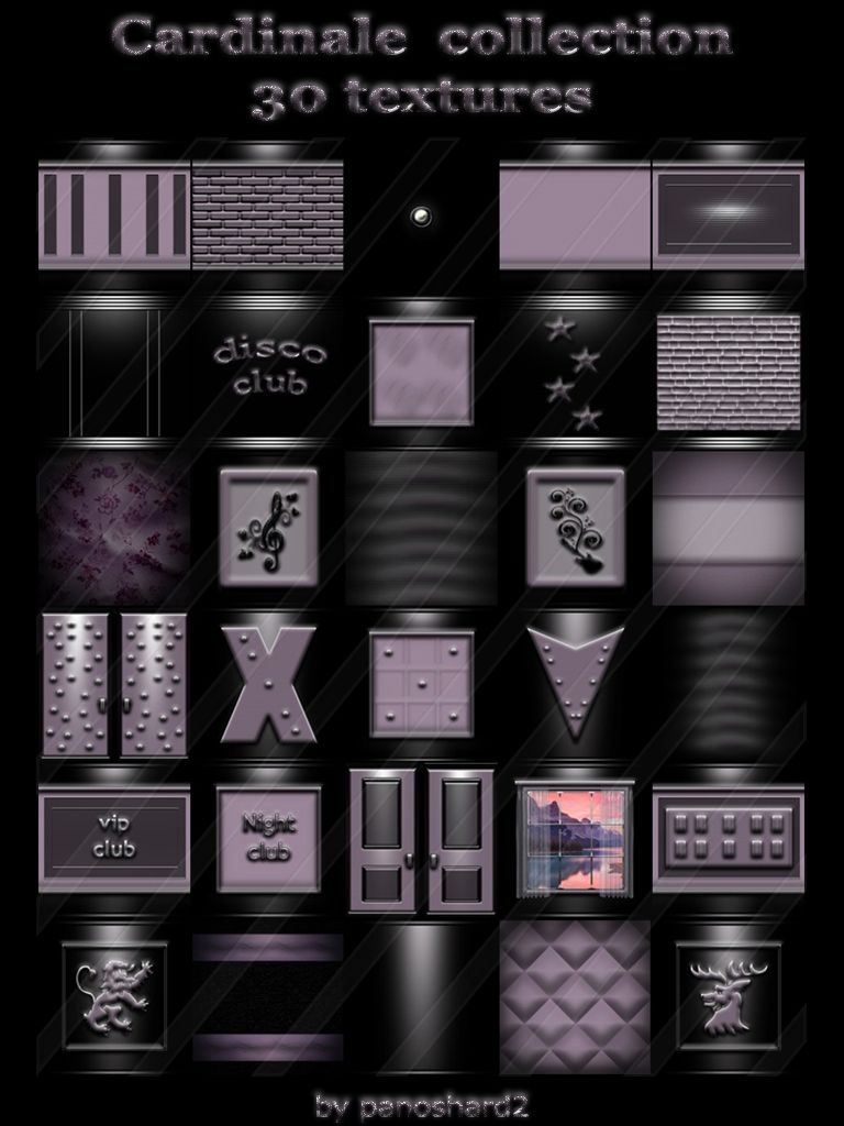 Black top collection 35 textures for imvu