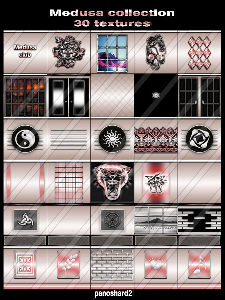 Tsatsenco collection 35 textures for imvu creator roo