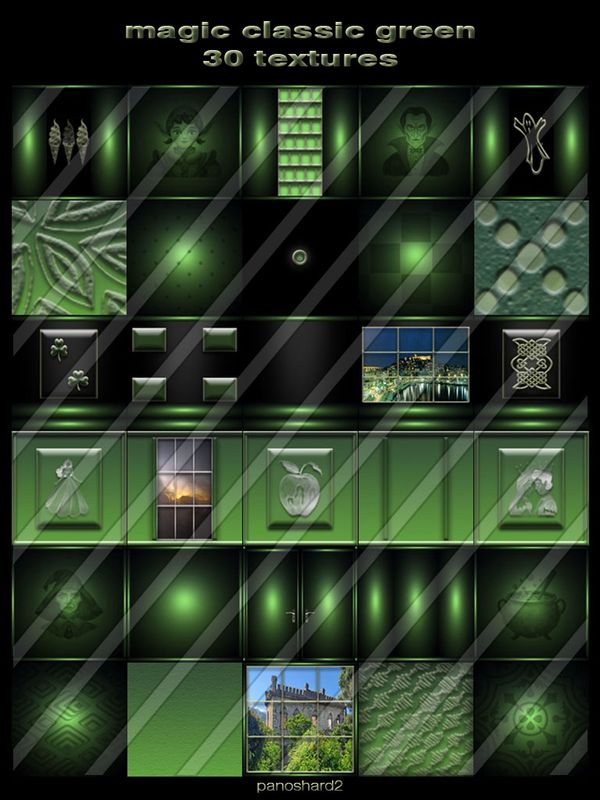magic classic green 30 textures for imvu creators