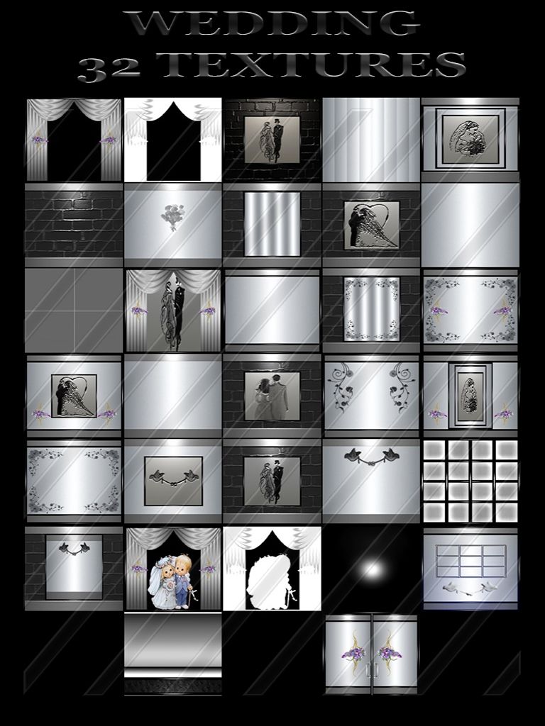 WEDDING 32 TEXTURES FOR IMVU