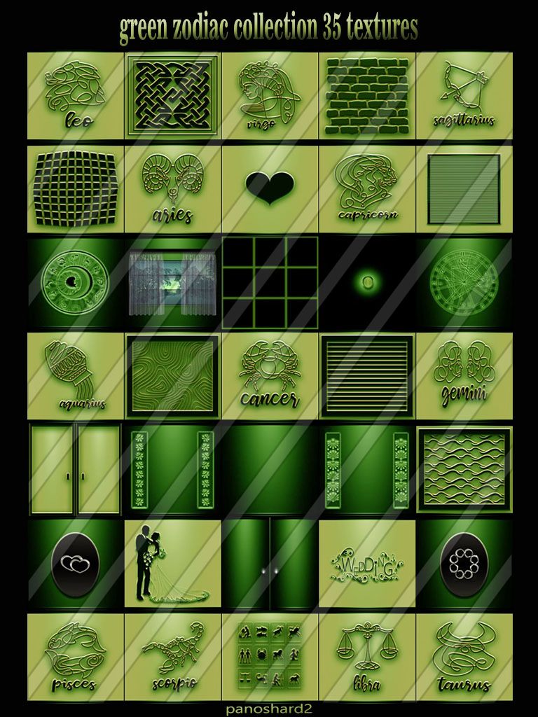 green zodiac collection 35 textures