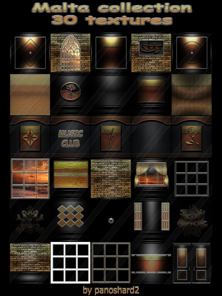 Black top collection 35 textures for imvu