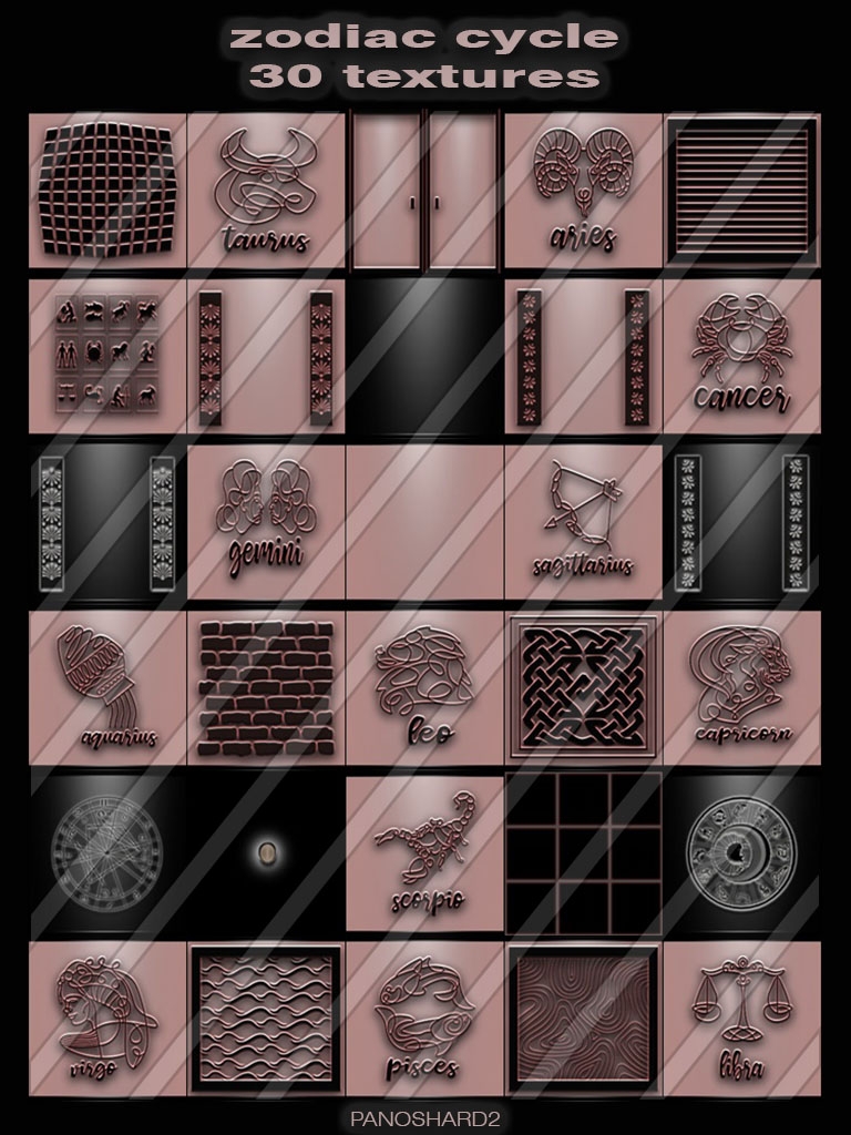 mixed coloring Antoinette collection 40 textures for imvu