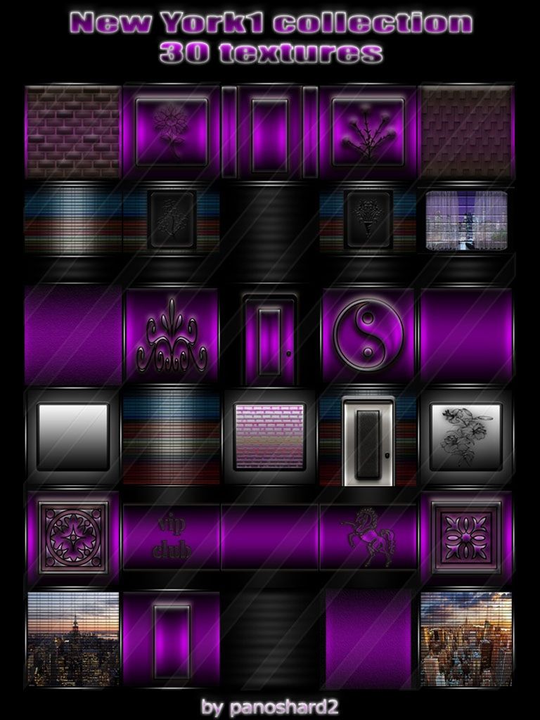 nails collection fon 15 textures for imvu